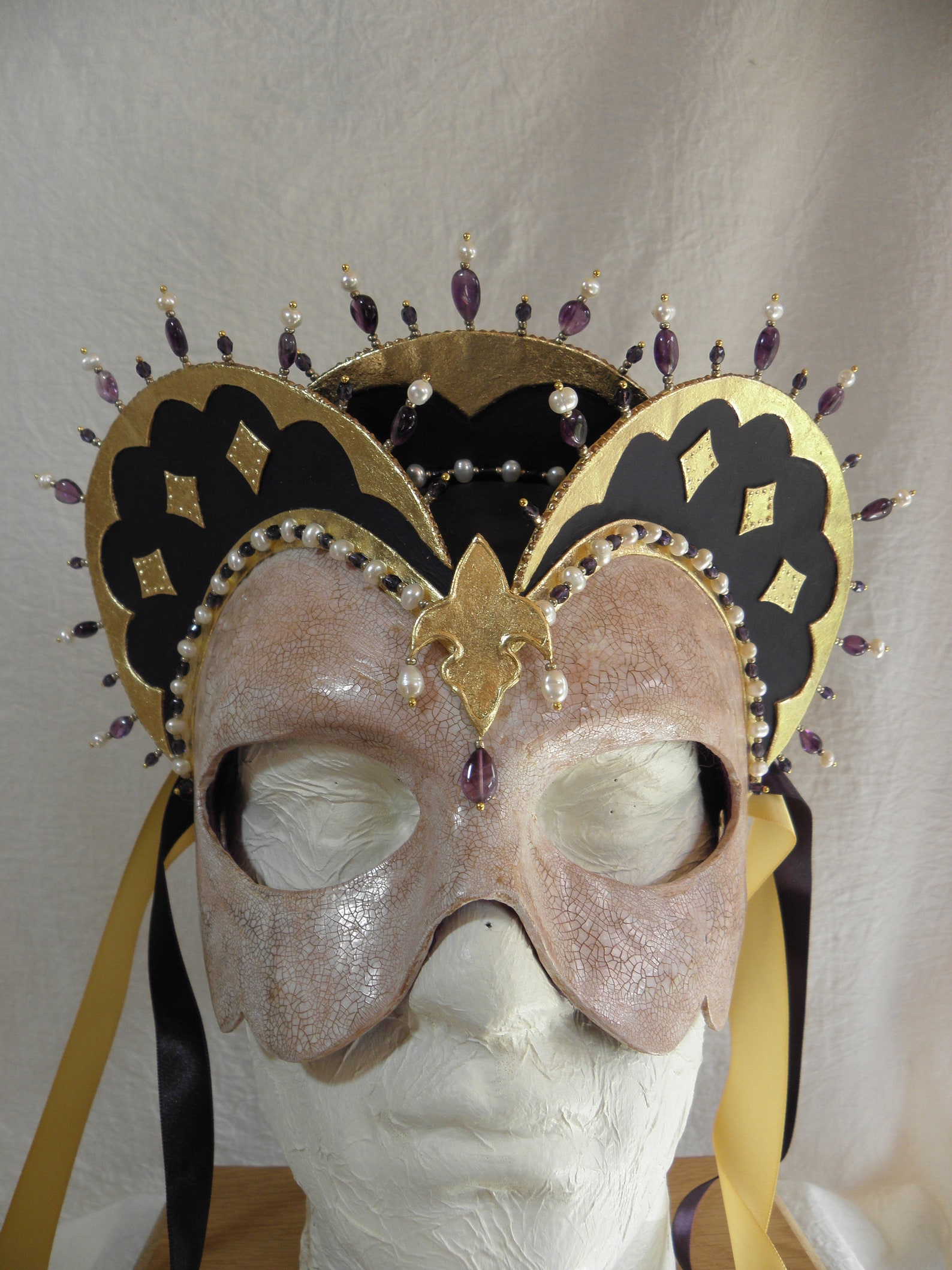 Ghostly Tudor Bride Masquerade Mask Renaissance Lady - Etsy