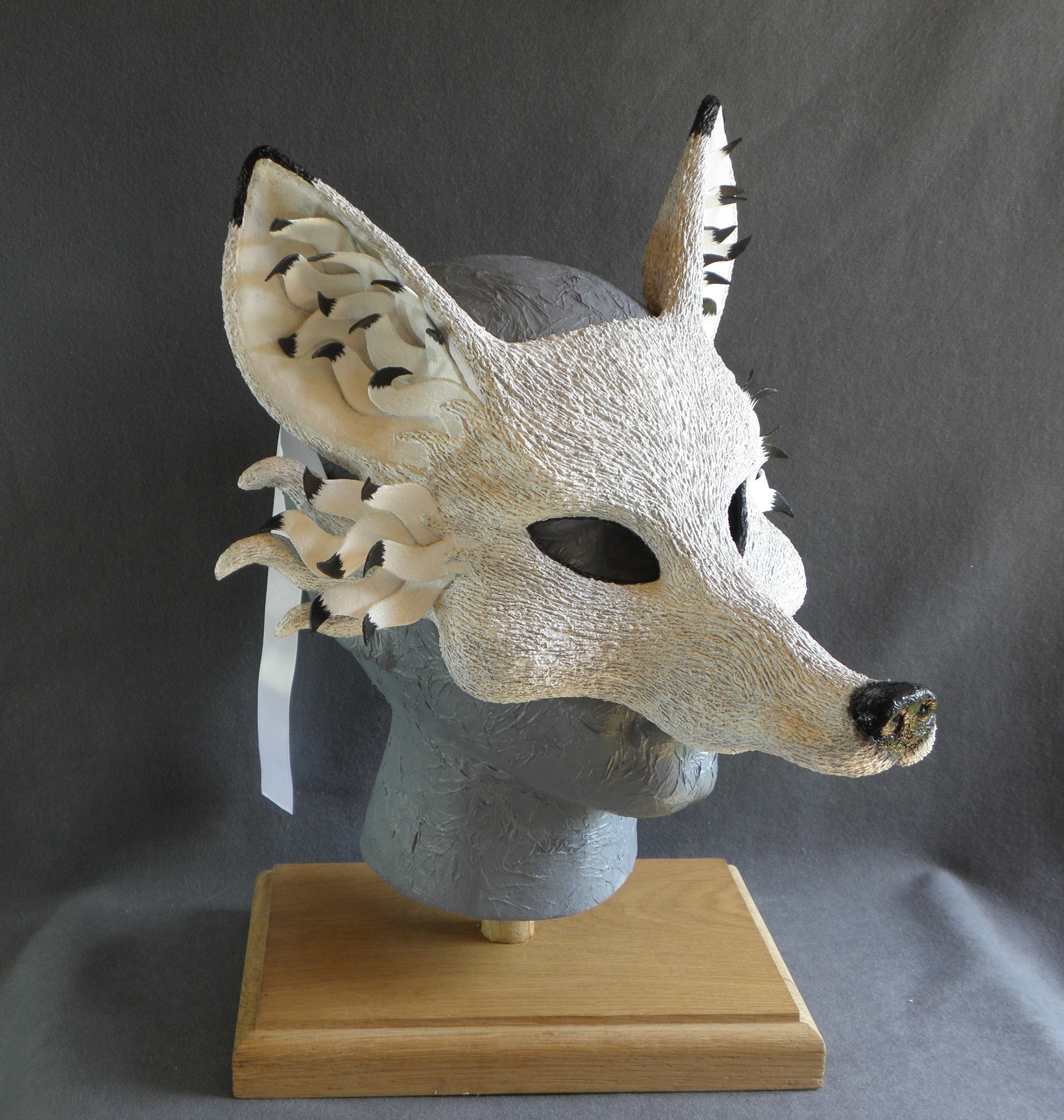 White Arctic Fox Masquerade Mask - Etsy