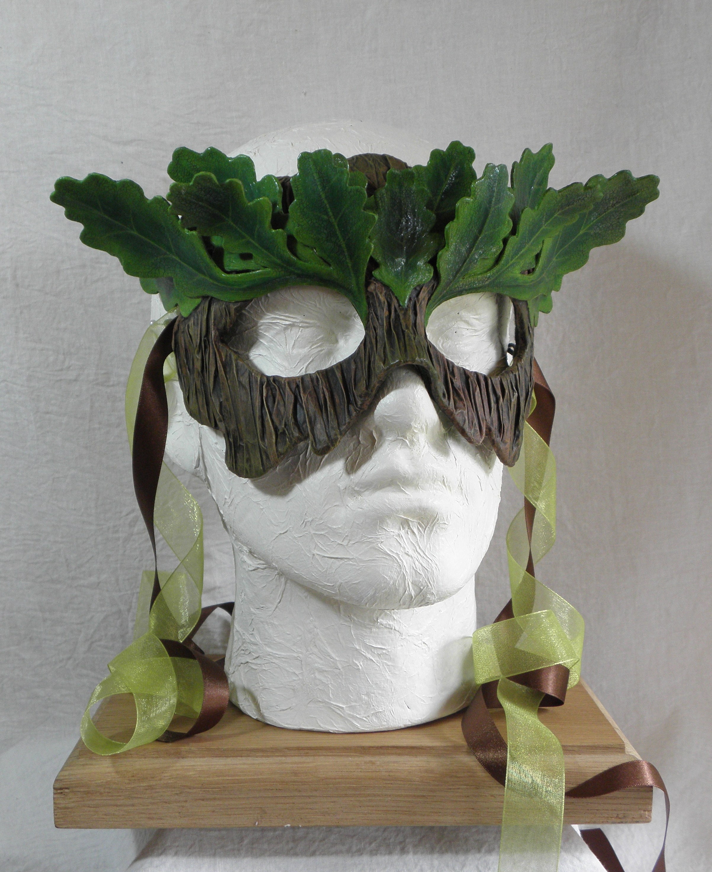Spring Oak Green Man Dryad Masquerade Mask | Etsy