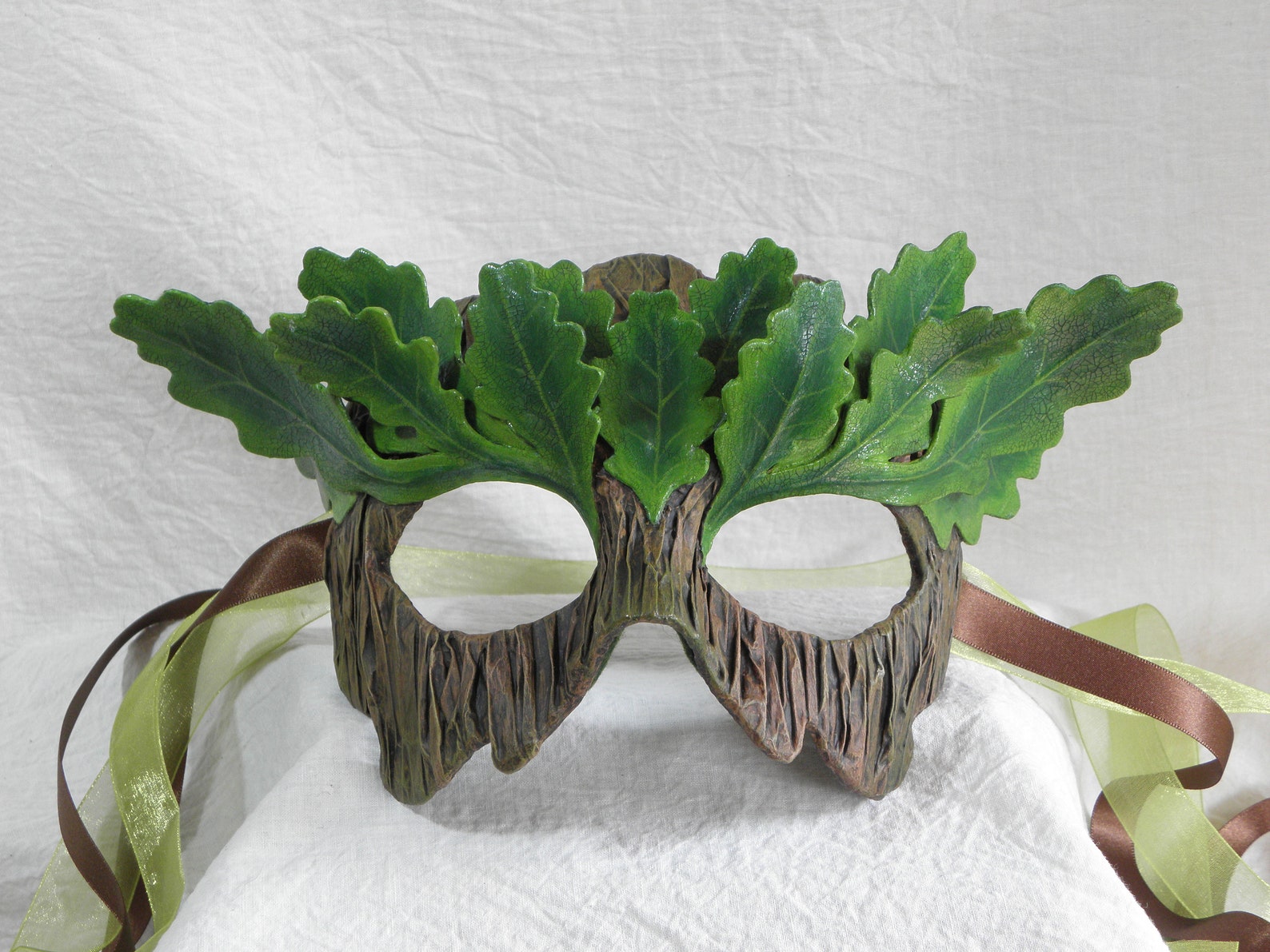 Spring Oak Green Man Dryad Masquerade Mask - Etsy 日本
