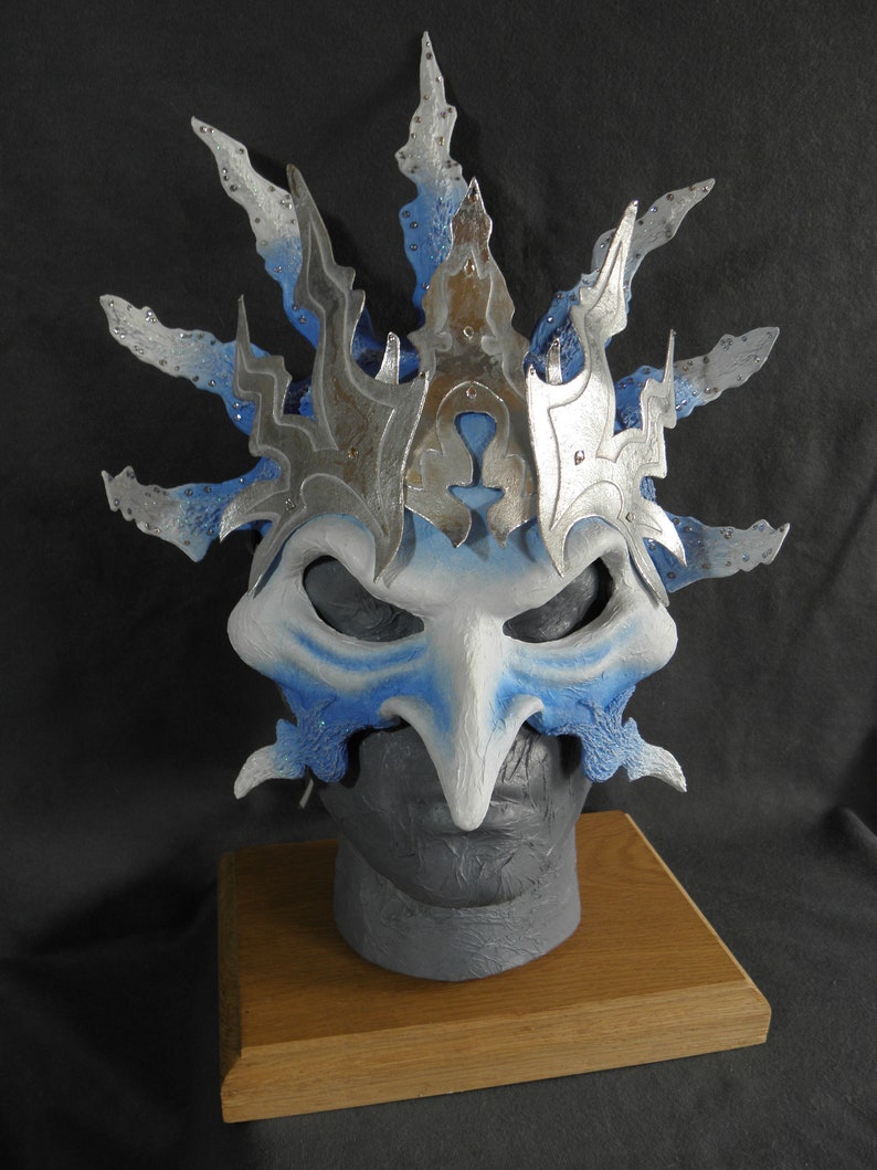 Jack Frost Masquerade Mask Ice King Masquerade Mask - Etsy