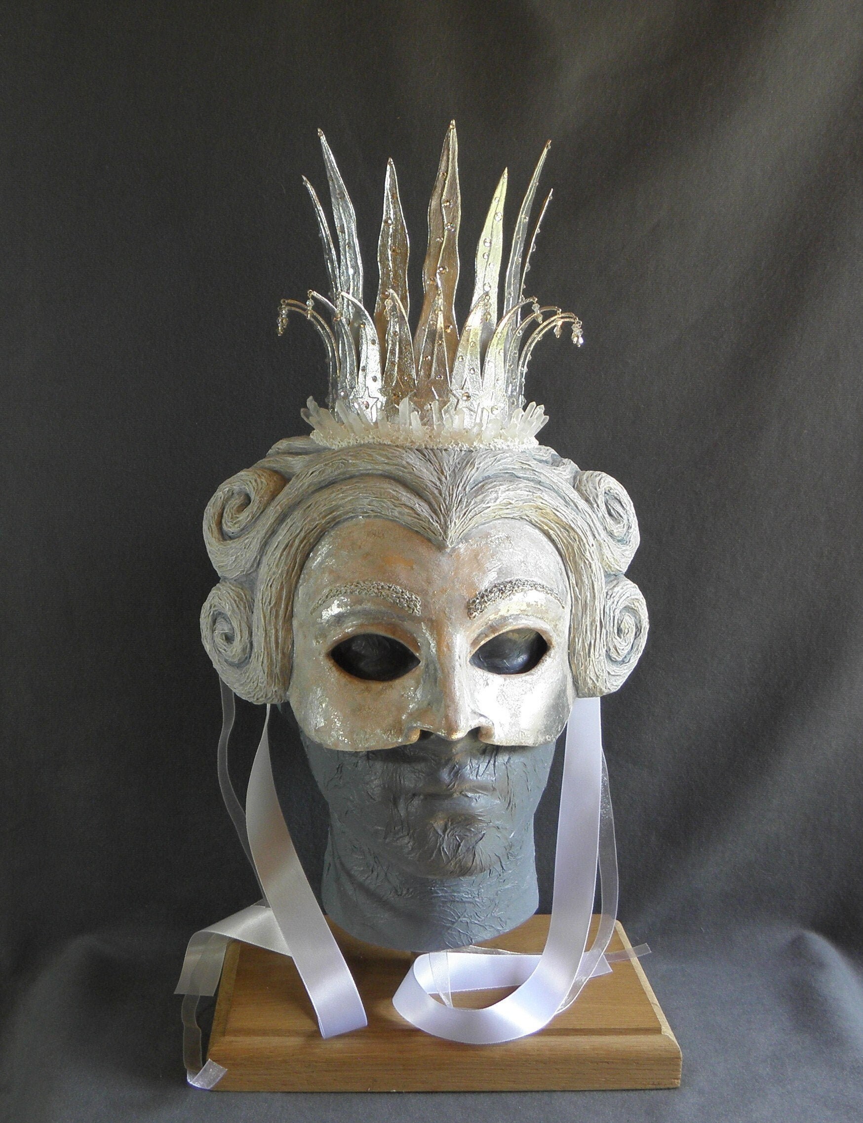 White Witch Masquerade Mask - Etsy