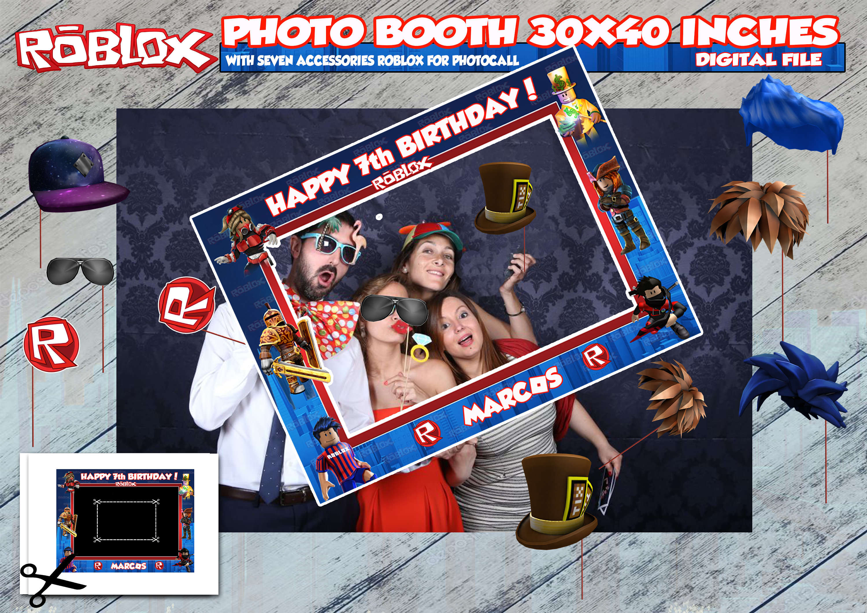 ROBLOX Photo booth Roblox Roblox photo booth ROBLOX | Etsy