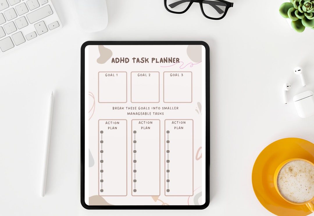 Designed With ADHD in Mind ADHD Task Planner Breaking Down Overwhelming ...