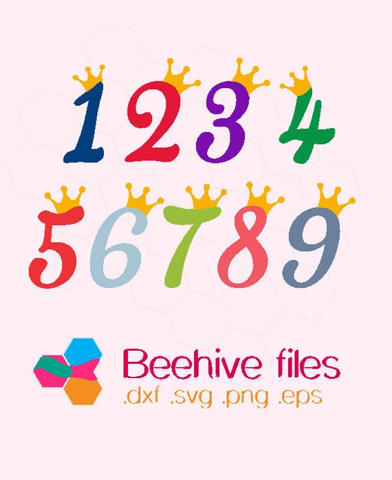Crown Mumbers Birthday Numbers Anniversarybaby Girl Boy - Etsy