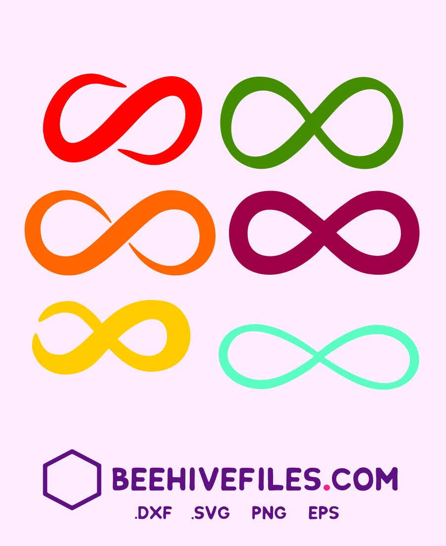 Infinity Loop Styles In Svg Dxf Png Eps Format Instant Etsy