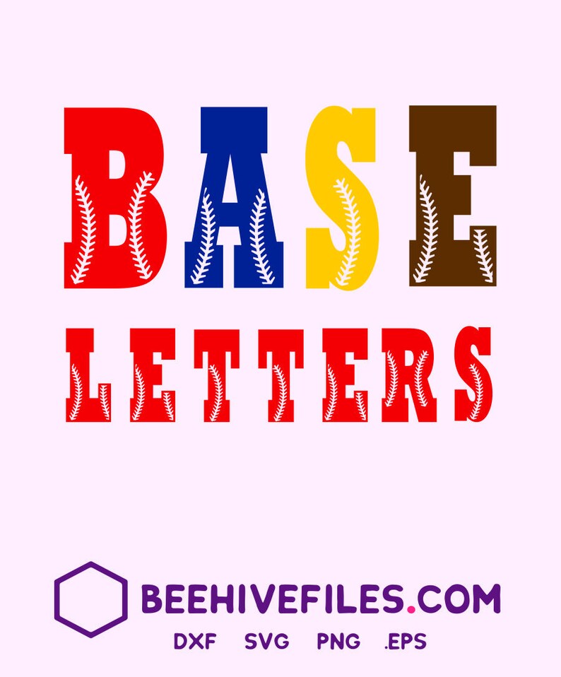 Alfabeto de rayas de béisbol fuente 26 letras Svg svg dxf - Etsy España