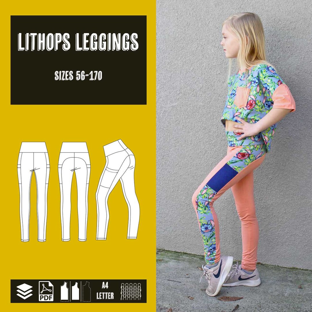 Lithops Leggings Kids Sewing Pattern, PDF Digital Download - Etsy