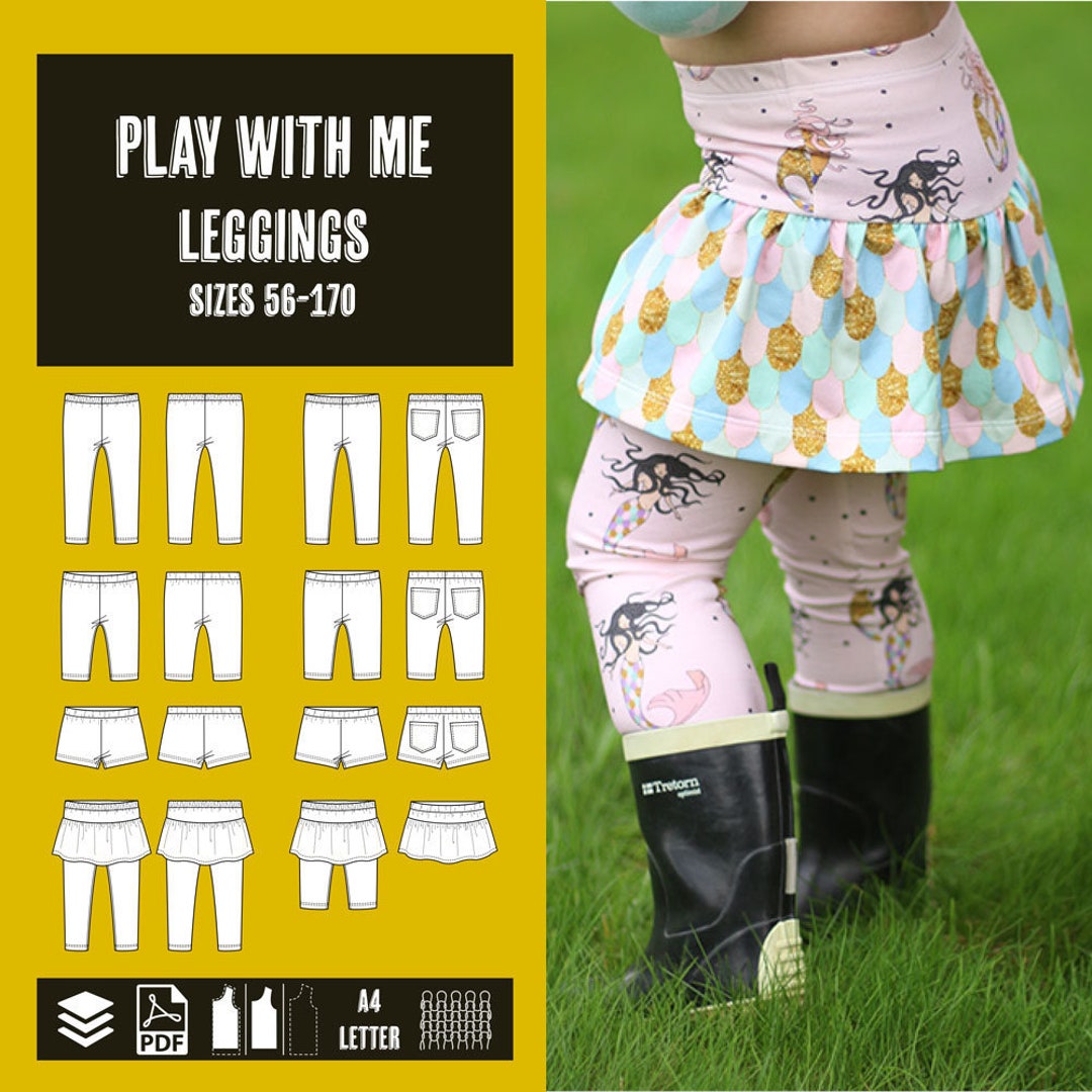 FREE* Play With Me Leggings PDF Sewing Pattern, Tutorial, Instant ...