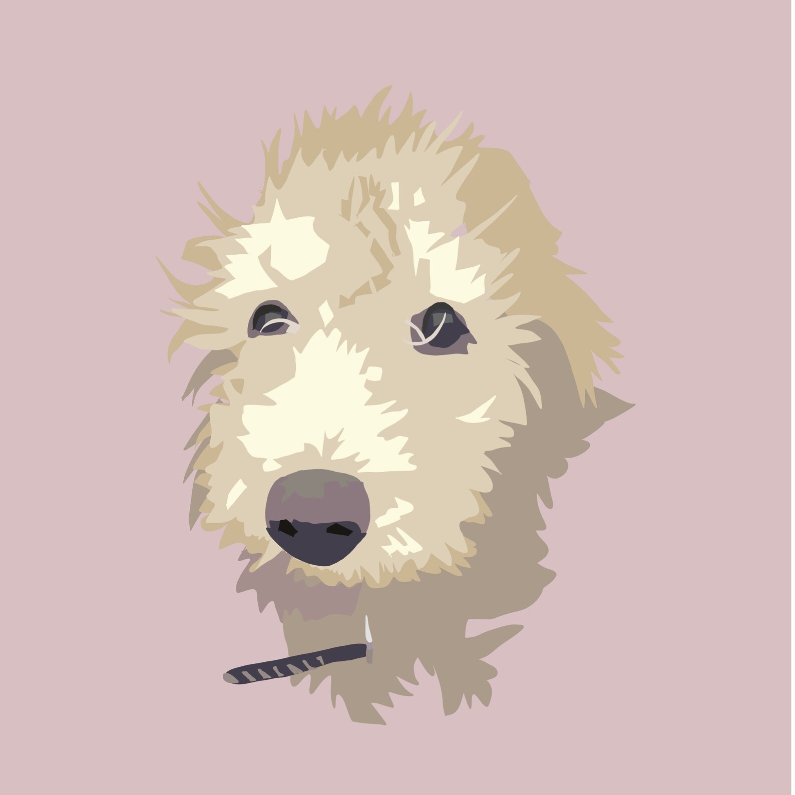 Personalised dog portrait digital download | Etsy