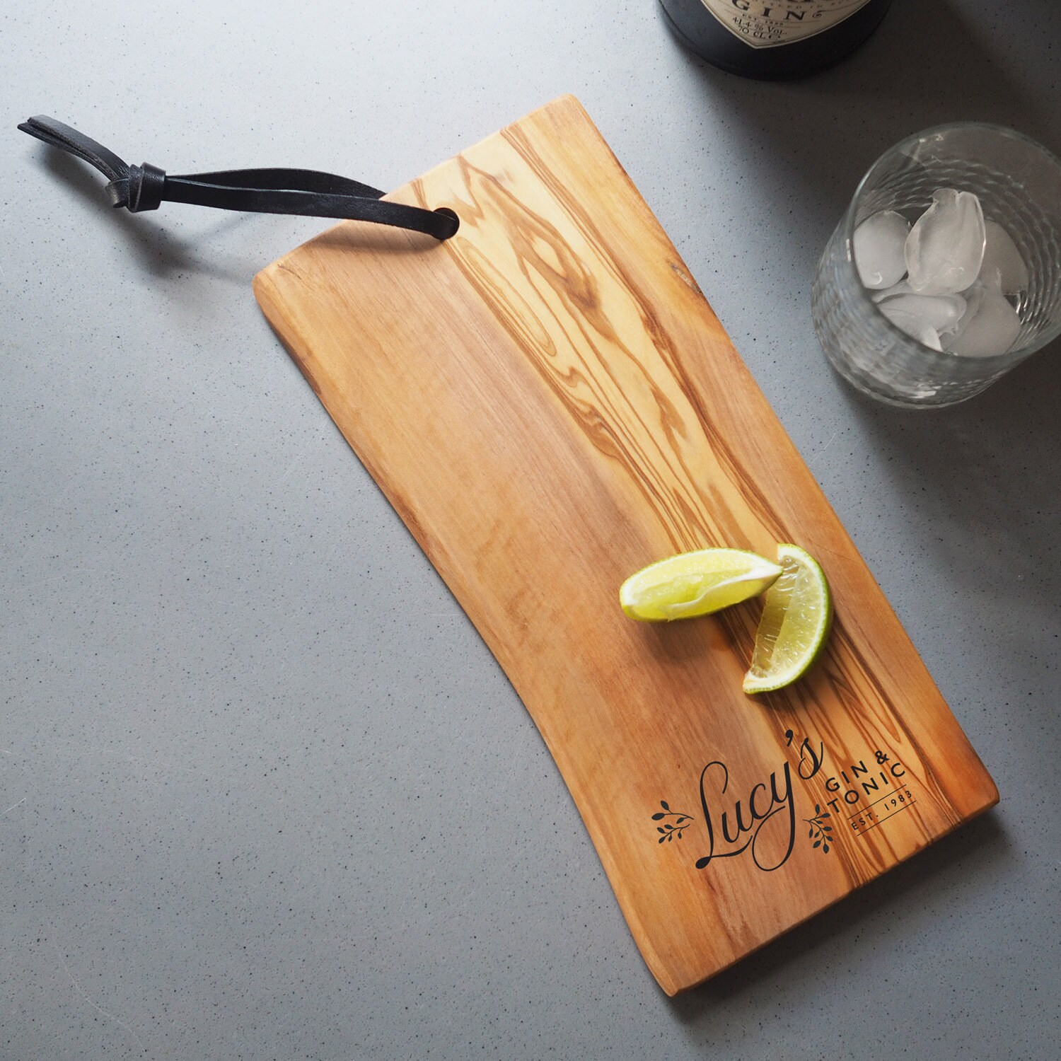 Personalised G&T Board Gin and Tonic Chopping Board | Etsy
