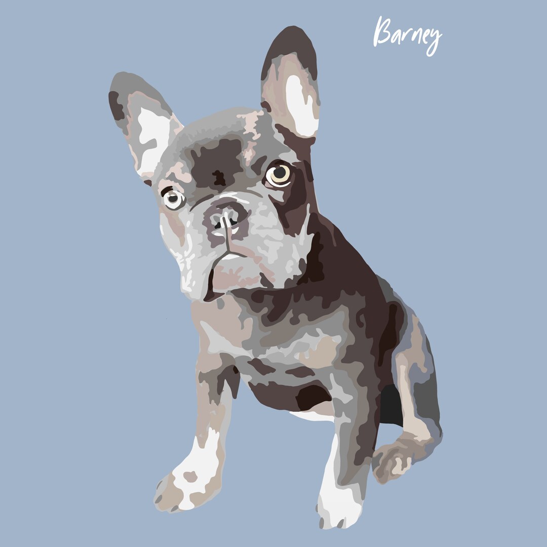 Personalised Dog Portrait, Digital Download - Etsy