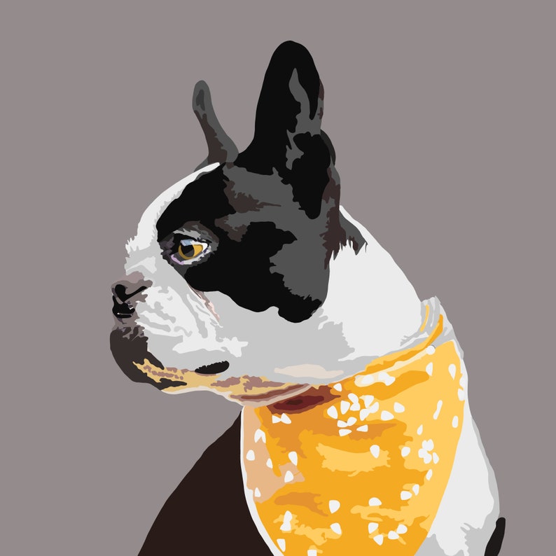 Personalised Dog Portrait Digital Download - Etsy