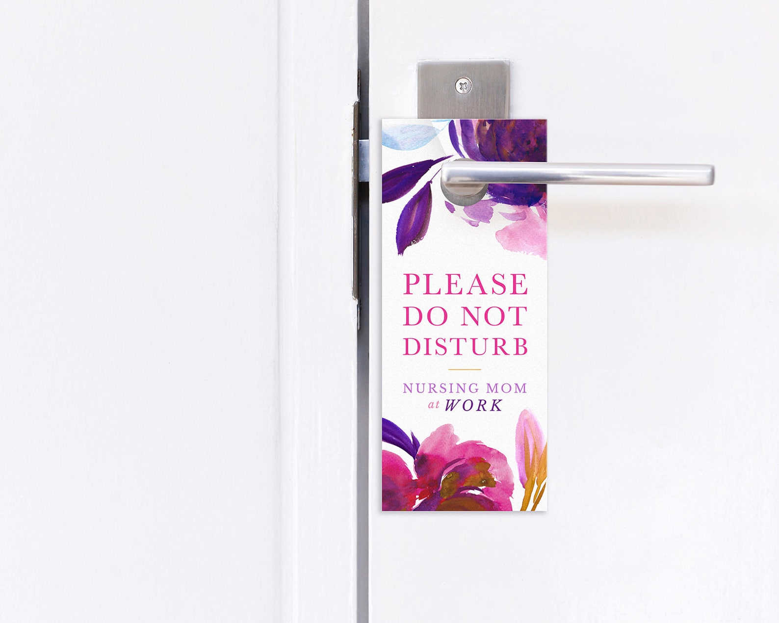 Pumping or Breastfeeding Mom Do Not Disturb Door Hanger Instant ...