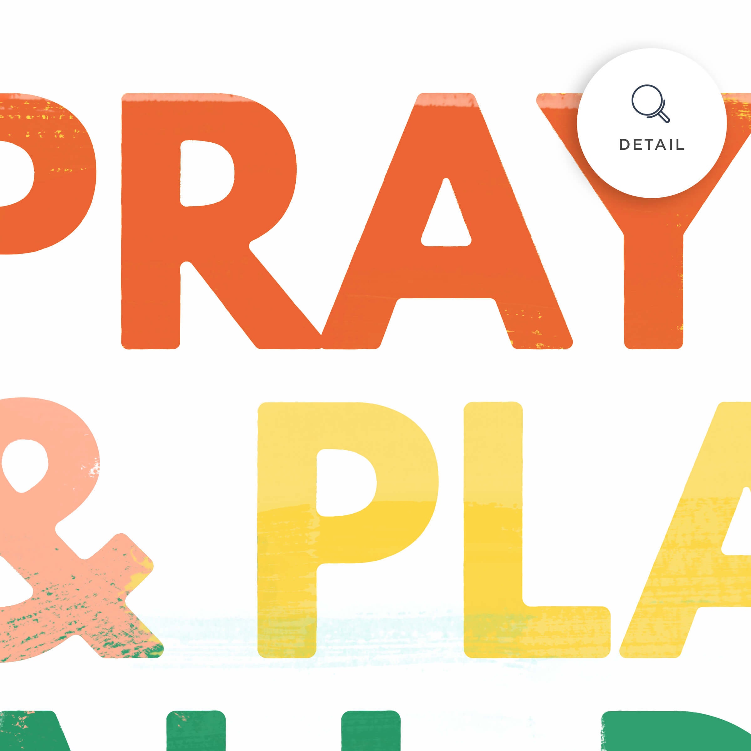 Pray and Play All Day Colorful Typographic Girly Printable Download for ...