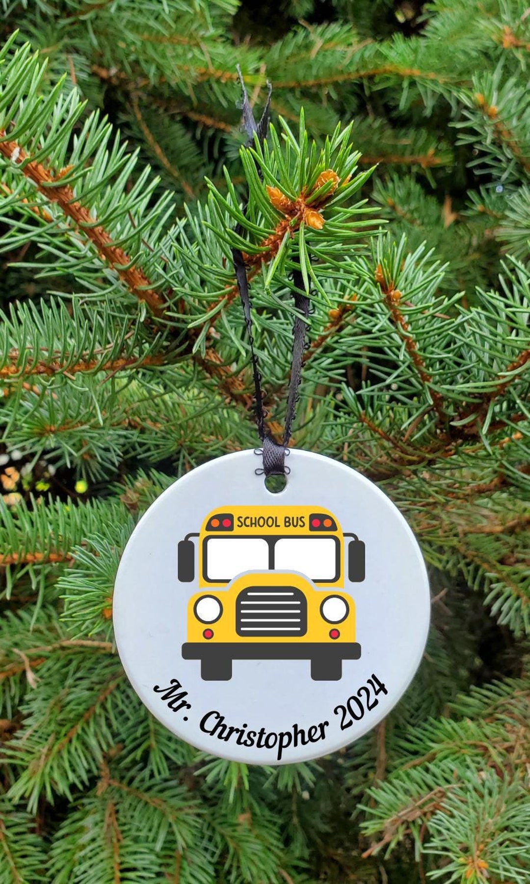 Bus Driver Present; Personalized Ornament for Driver; Custom Gift for ...