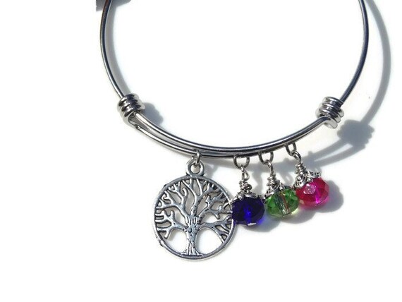 Mother s Bracelet Tree of Life With Birthstones Custom Gift for Mom Personalized Mother s Day Present for Grandmother Gift From Kids Etsy