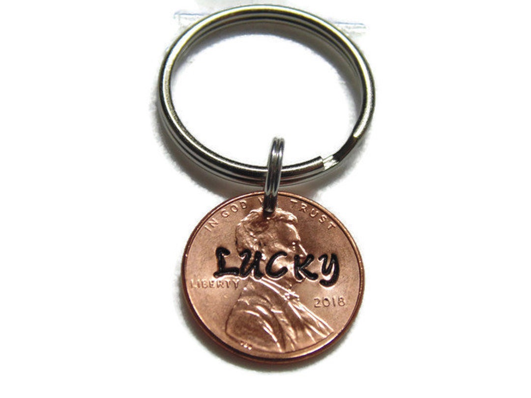 Lottery Ticket Scratcher Keychain; Lucky Penny Keychain; Lucky Lottery ...