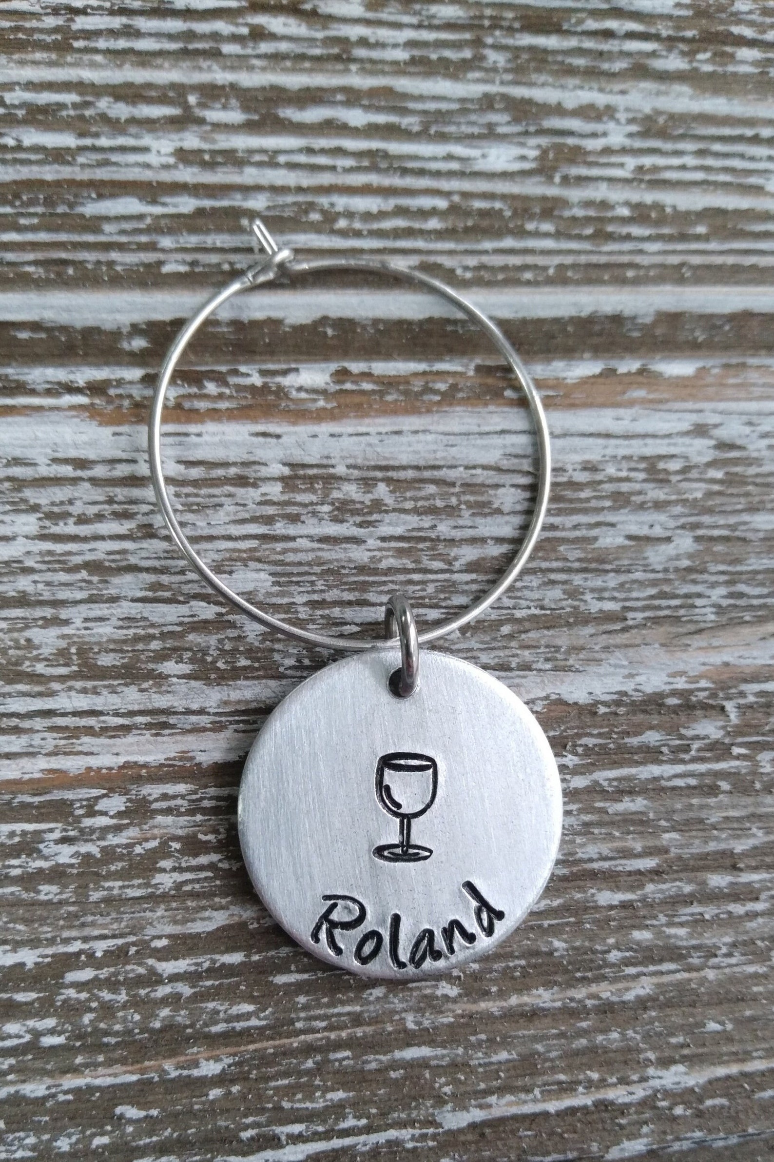 Personalized Wine Charms Custom Wine Rings Name Wine Glass | Etsy