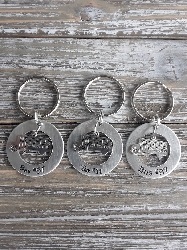 Personalized Bus Driver Keychain Custom School Bus Driver - Etsy