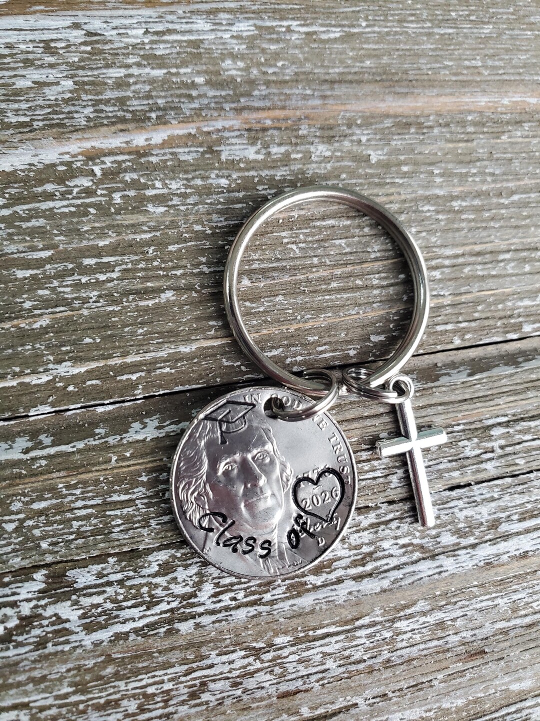 Class of 2026 Keychain With Cross; Christian Graduation Gift 2026 ...