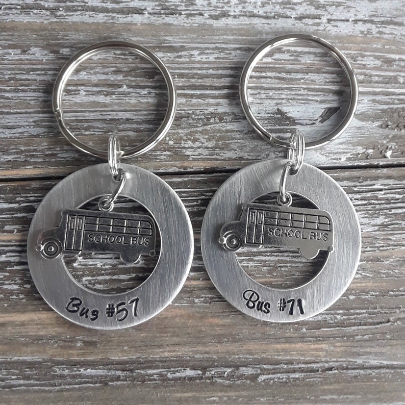 Personalized Bus Driver Keychain Custom School Bus Driver - Etsy