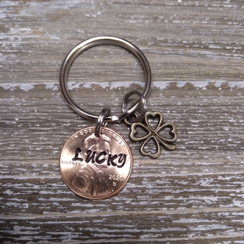 Lottery Ticket Scratcher Keychain Lucky Penny Keychain Lucky - Etsy