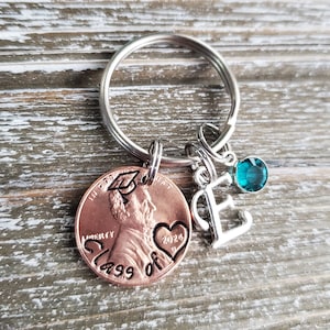 Class of 2024 Penny Keychain Personalized Graduation Gift 2024 High ...