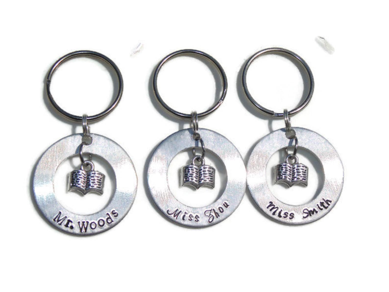 Custom Librarian Keychain Personalized Book Lover Gift - Etsy