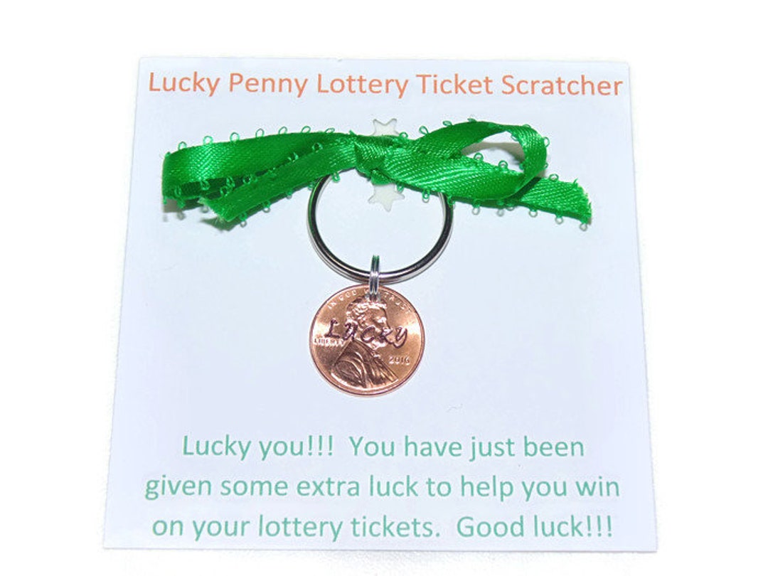 Lottery Ticket Scratcher Keychain; Lucky Lottery Ticket Scratcher ...