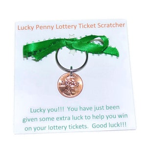 Lottery Ticket Scratcher Keychain; Lucky Lottery Ticket Scratcher ...