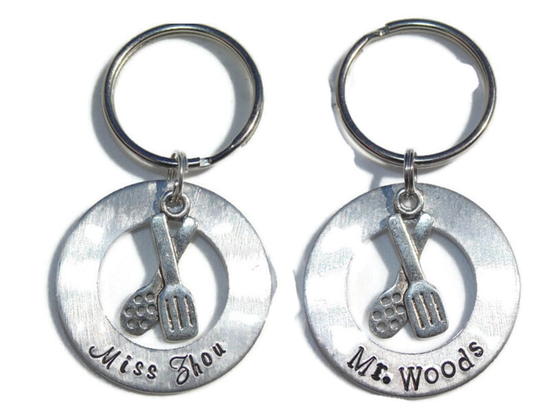 Personalized Lunchroom Helper Keychain; Custom Cafeteria Worker Gift ...
