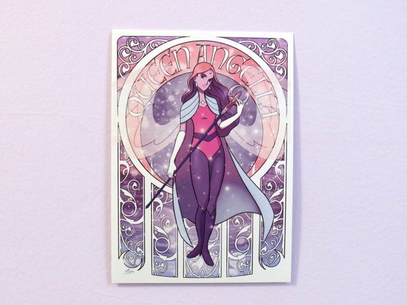 QUEEN ANGELLA She-ra Premium Shimmer Art Print | Etsy