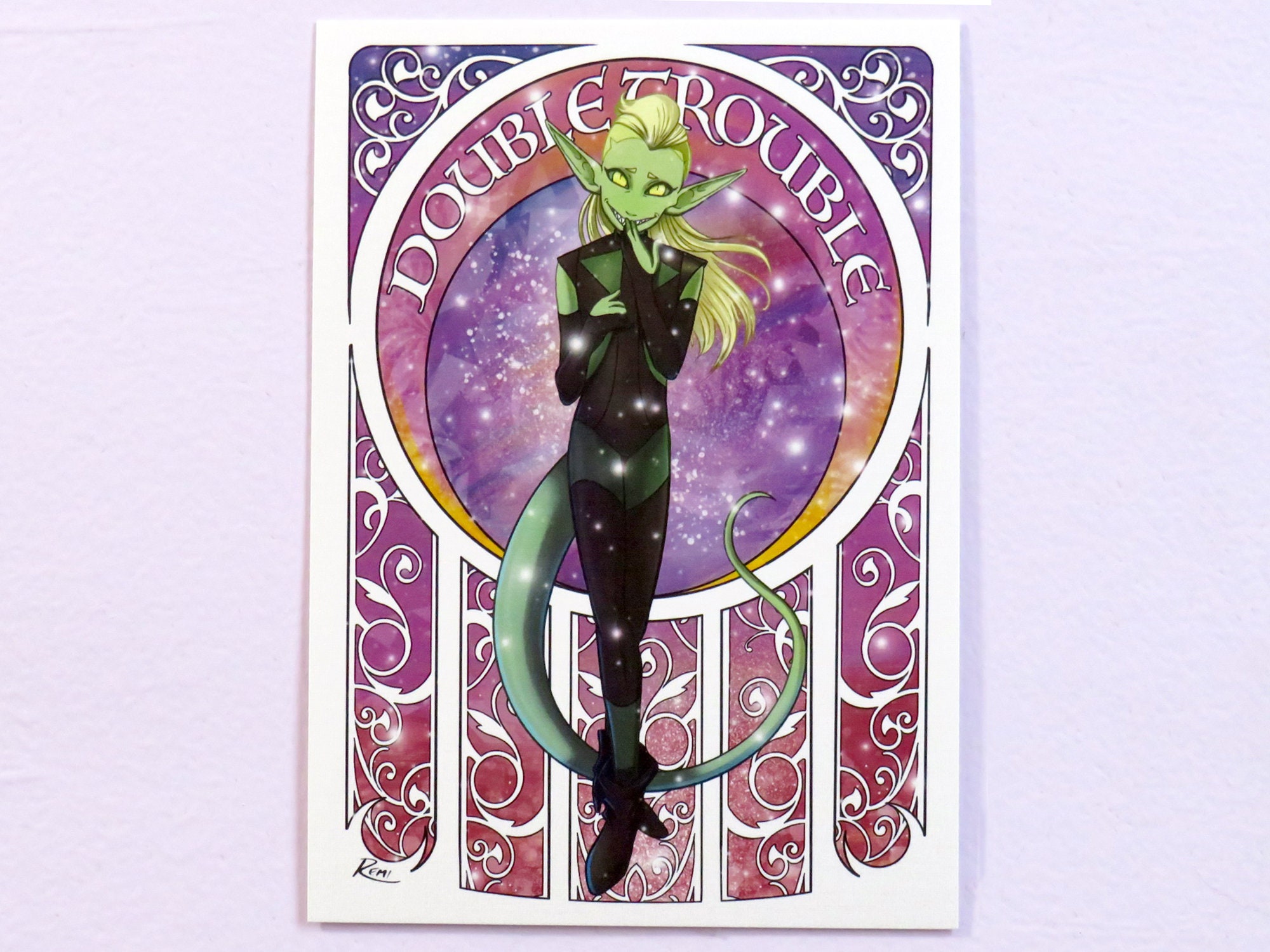 DOUBLE TROUBLE She-ra Premium Shimmer Art Print | Etsy