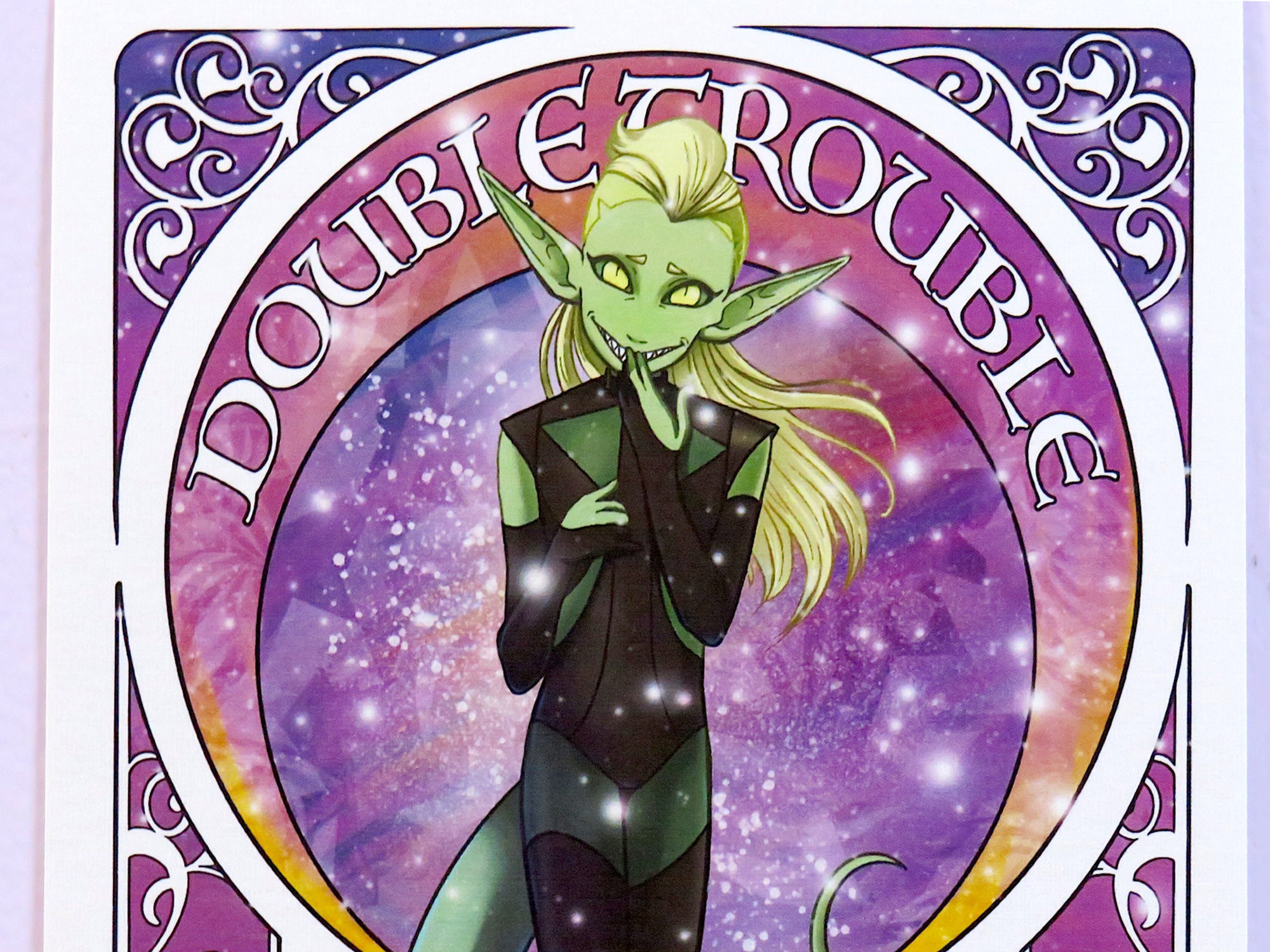 DOUBLE TROUBLE She-ra Premium Shimmer Art Print | Etsy