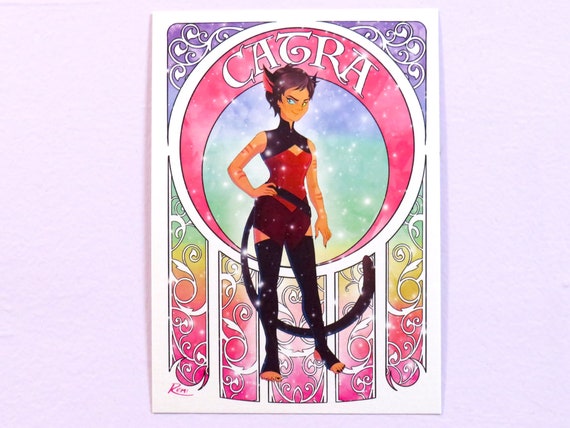 S5 CATRA She-ra Premium Shimmer Art Print - Etsy