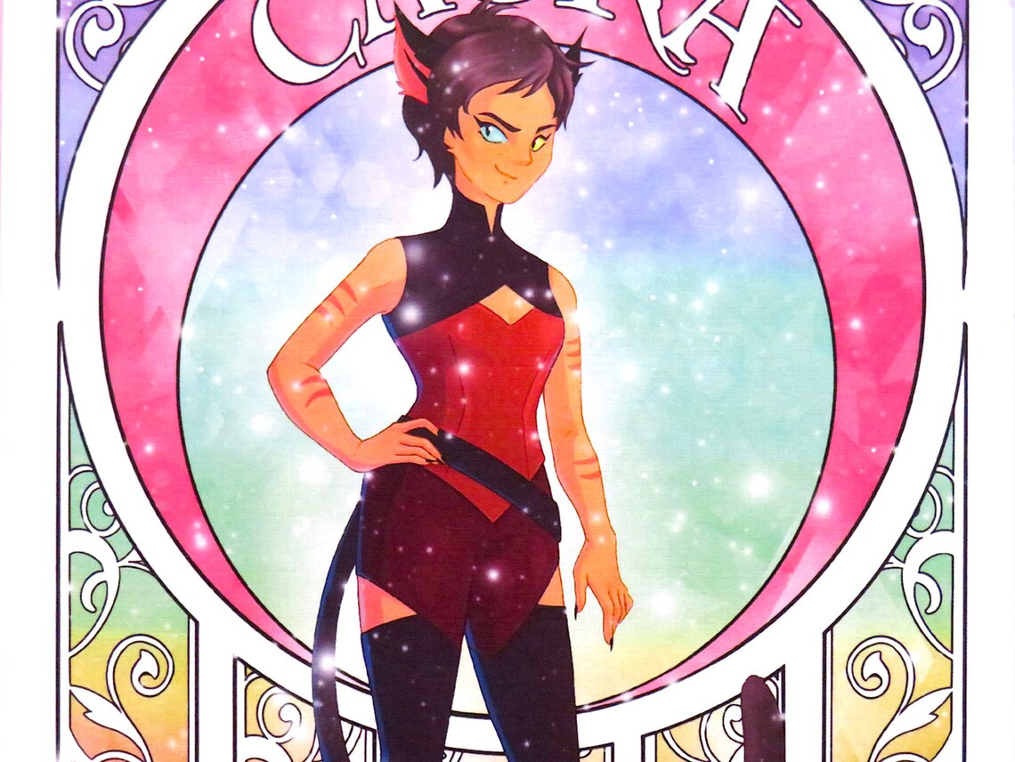 S5 CATRA She-ra Premium Shimmer Art Print - Etsy
