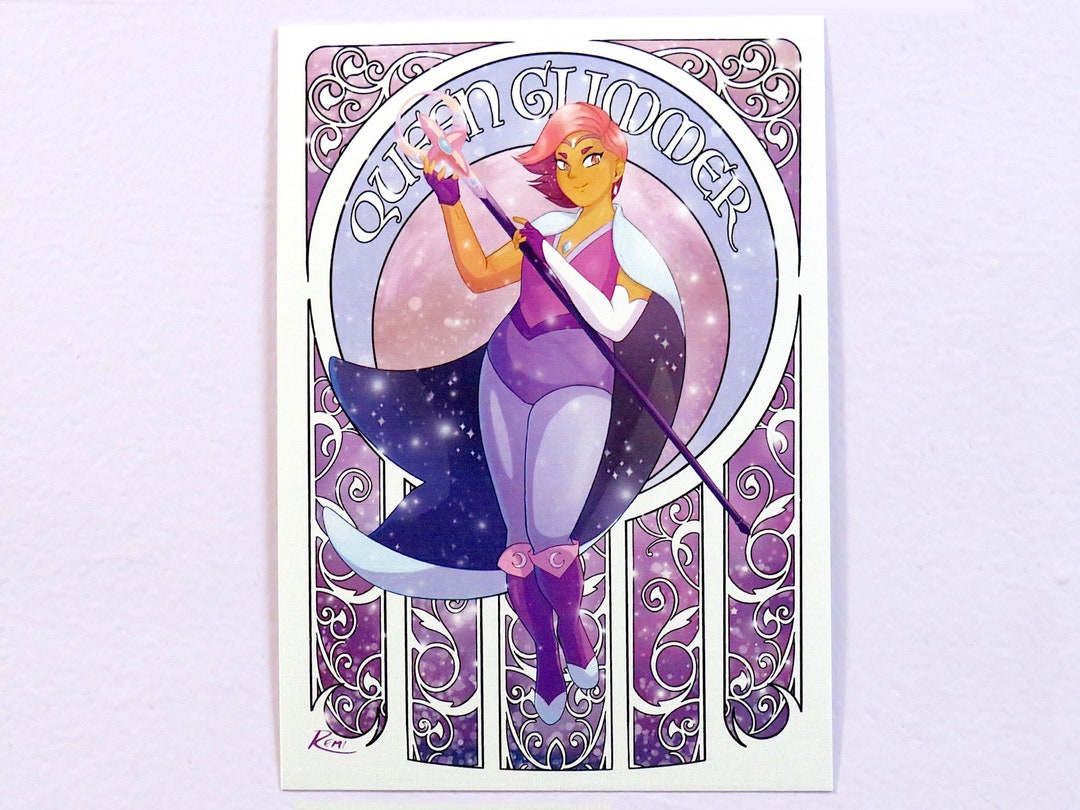 QUEEN GLIMMER She-ra Premium Shimmer Art Print - Etsy