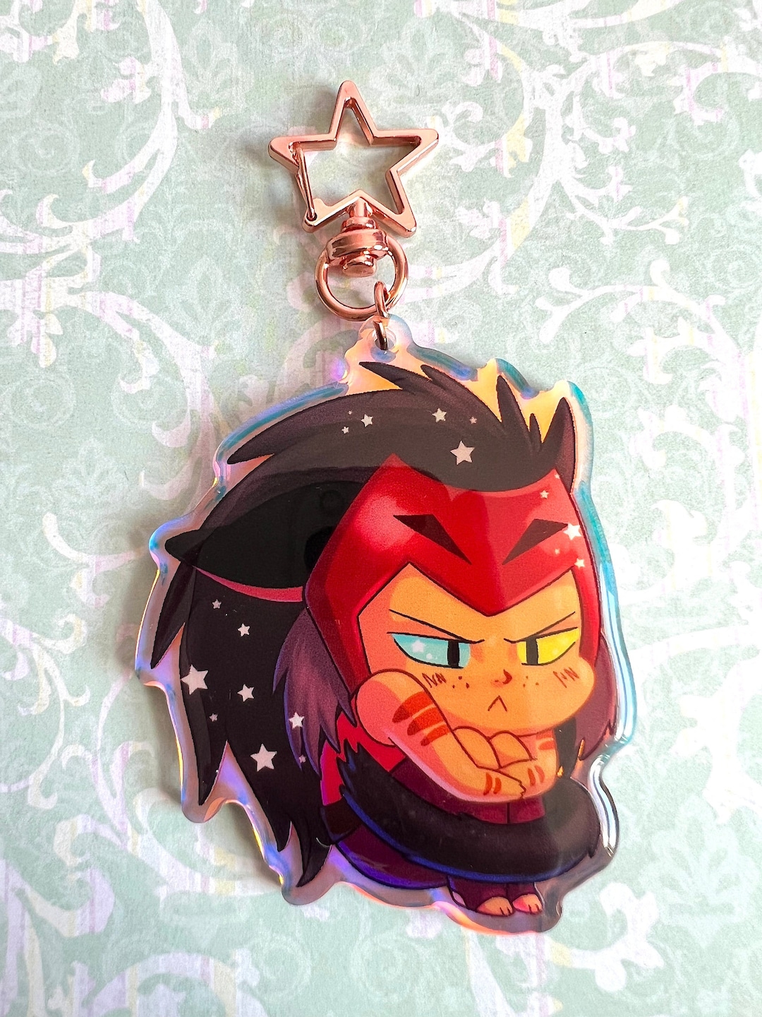 CATRA - She-ra Large Rainbow Holographic Keychain - Etsy