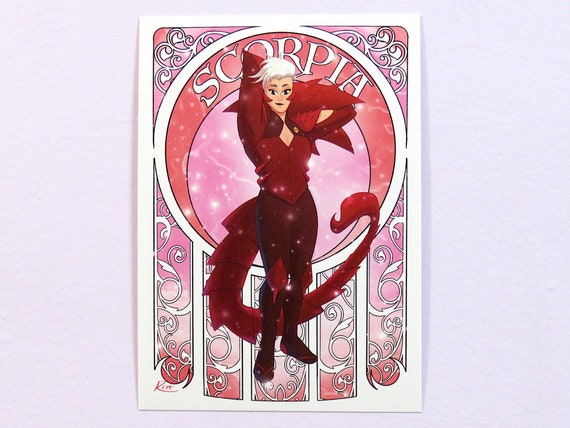 SCORPIA She-ra Premium Shimmer Art Print | Etsy