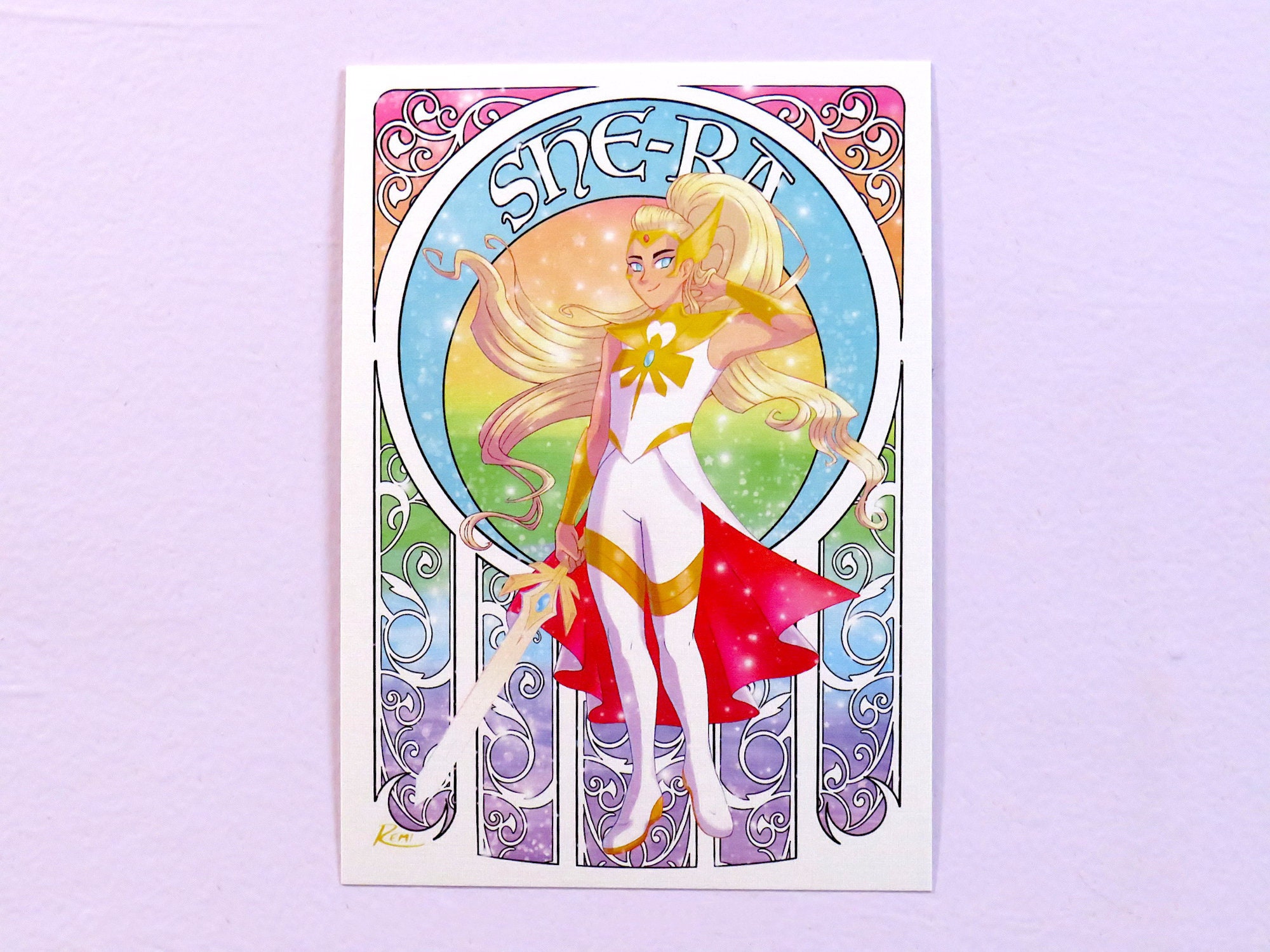 S5 SHE-RA She-ra Premium Shimmer Art Print - Etsy