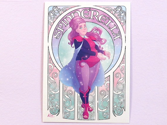 SPINNERELLA She-ra Premium Shimmer Art Print - Etsy
