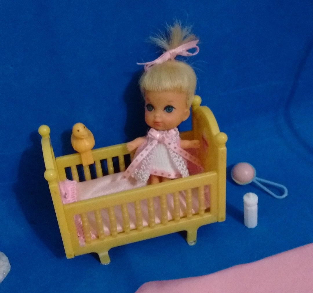 Vintage Liddle Kiddle Baby Doll With a Crib and Others - Etsy
