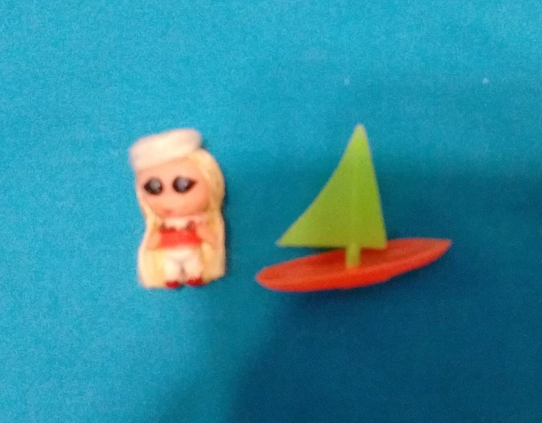 Vintage Kiddle Mini Doll as Lola Sailor With Mini Boat - Etsy