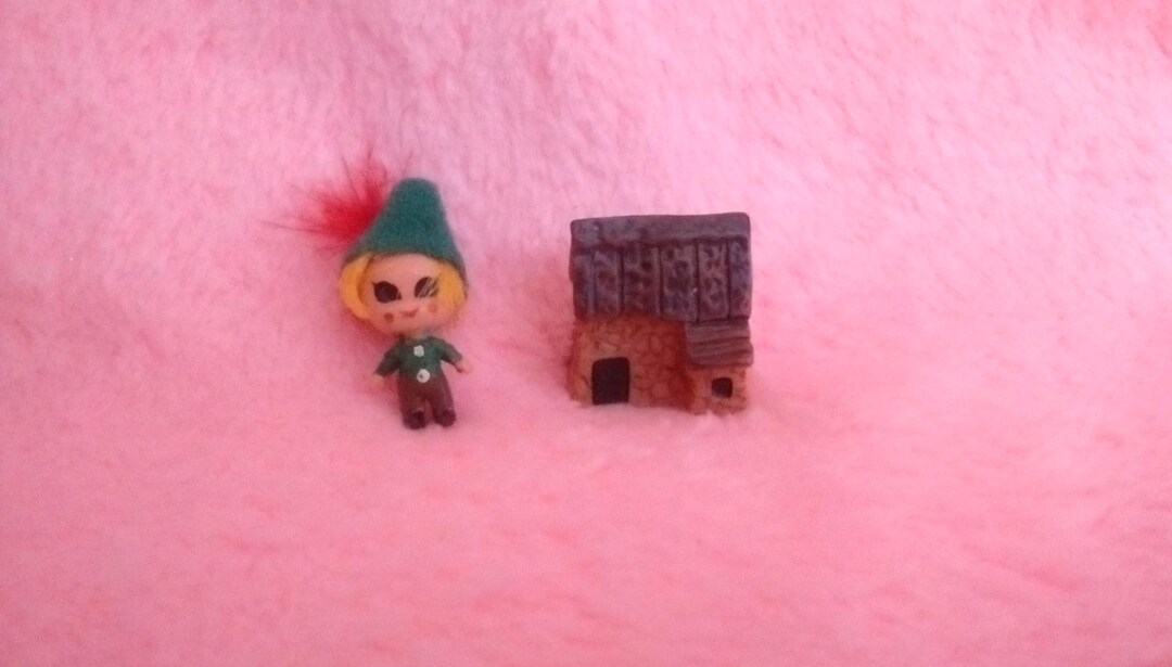 Vintage Mini Kiddle as Hanzel Doll With Mini House - Etsy