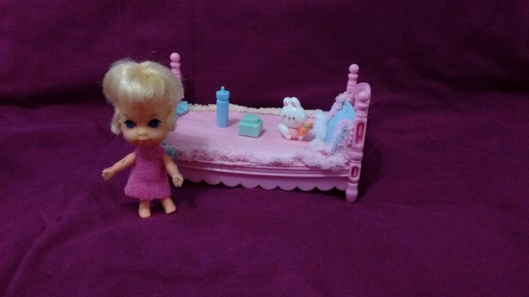 Vintage Kiddle Baby Doll With Crib and Accesories - Etsy