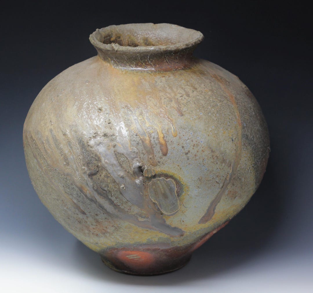 Wood Fired Pottery Coil Built Vase - Etsy