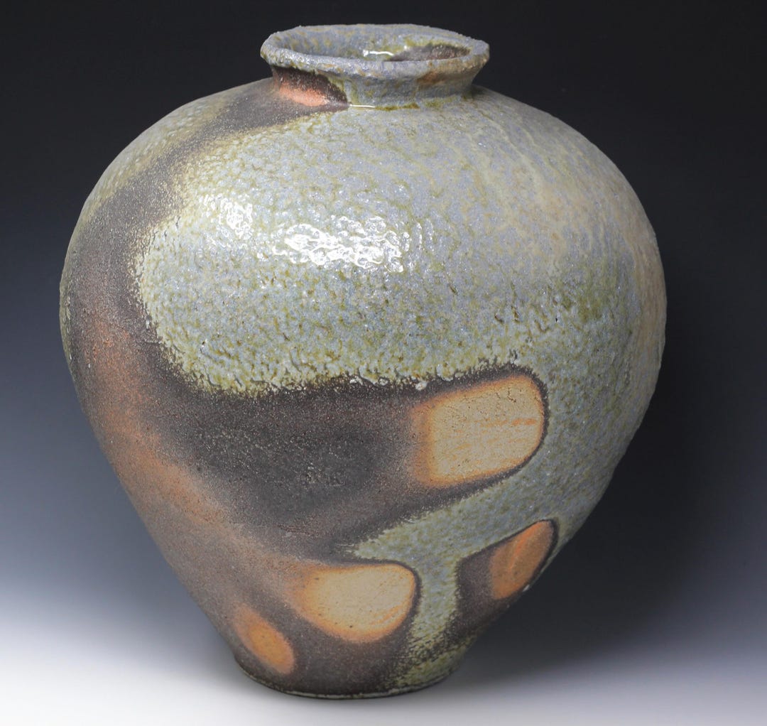 Wood Fired Pottery Coil Built Vase - Etsy