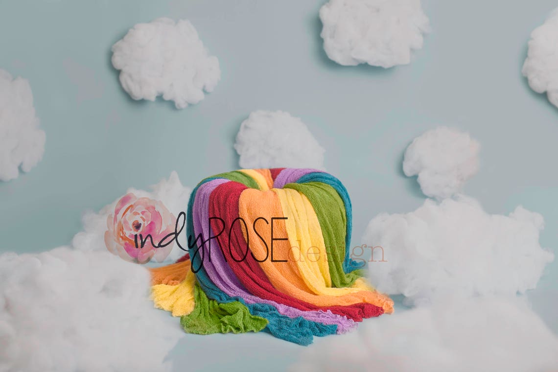 Rainbow Baby Digital Backdrop - Etsy Denmark