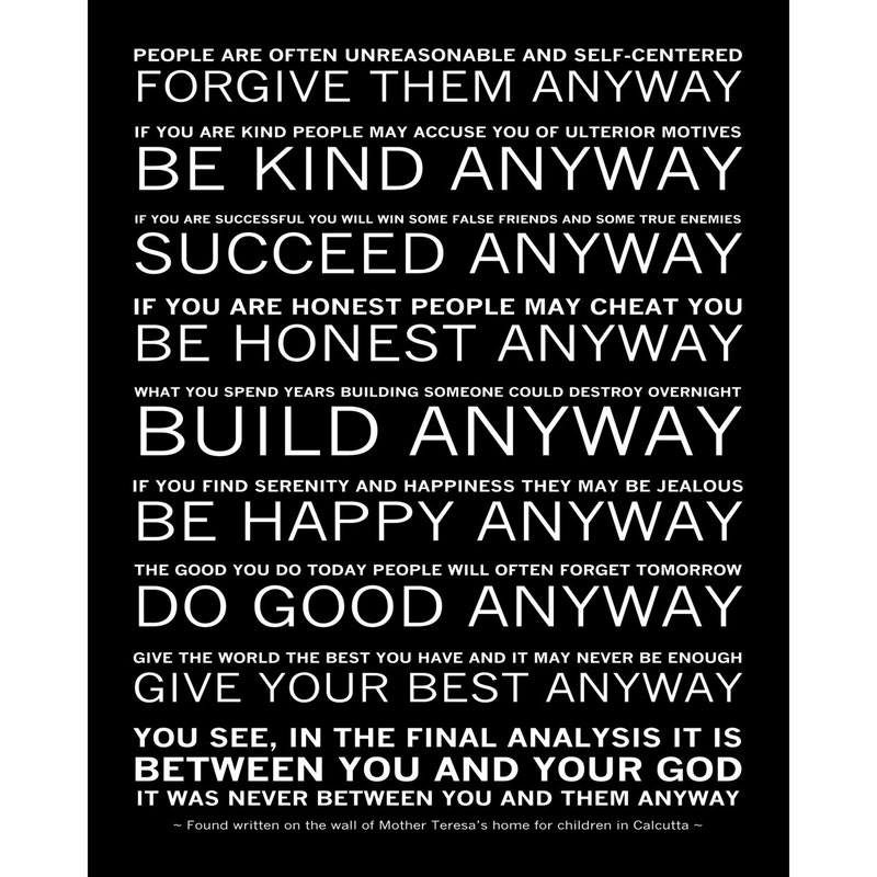 Be Kind Anyway - Etsy